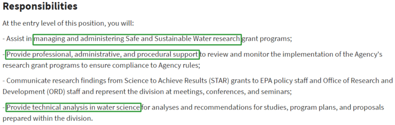 Government Job Resume Objective (Resume Objective for Government Job ...