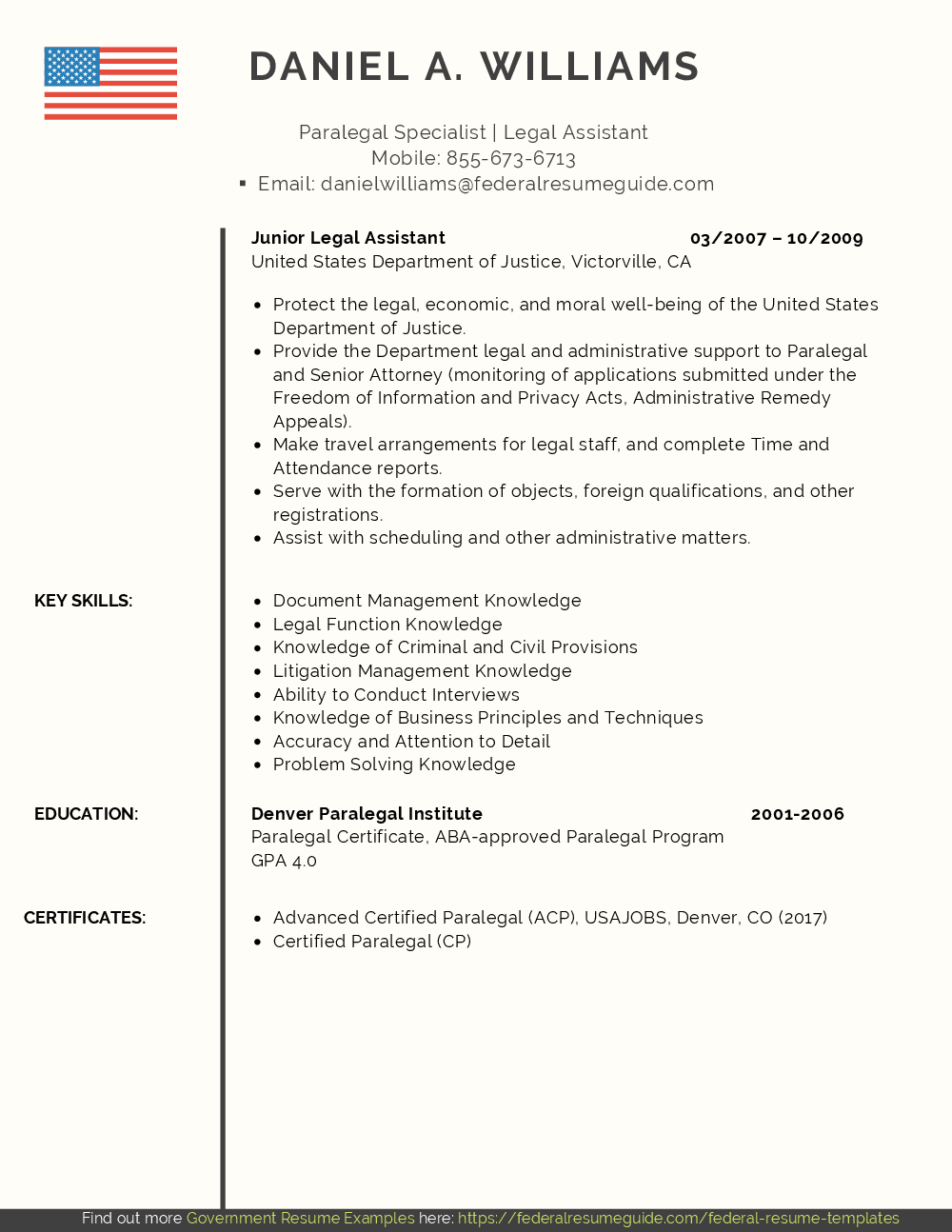 Free 25 Paralegal Resumes Free Samples Examples Format Resume 